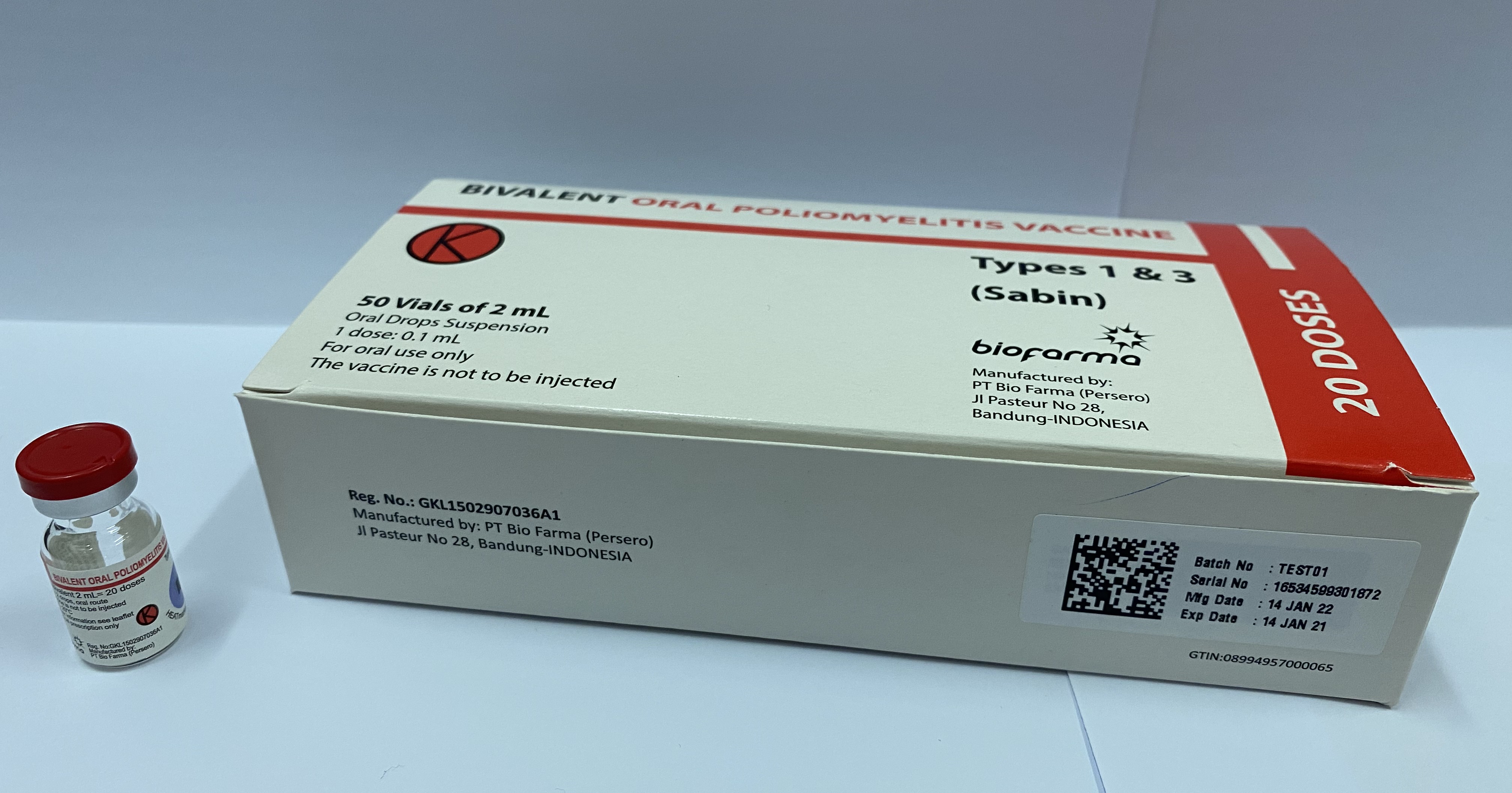 Bivalent Oral Poliomyelitis Vaccine Type 1&3 (bOPV 1&3) | WHO - Prequalification of Medical ...